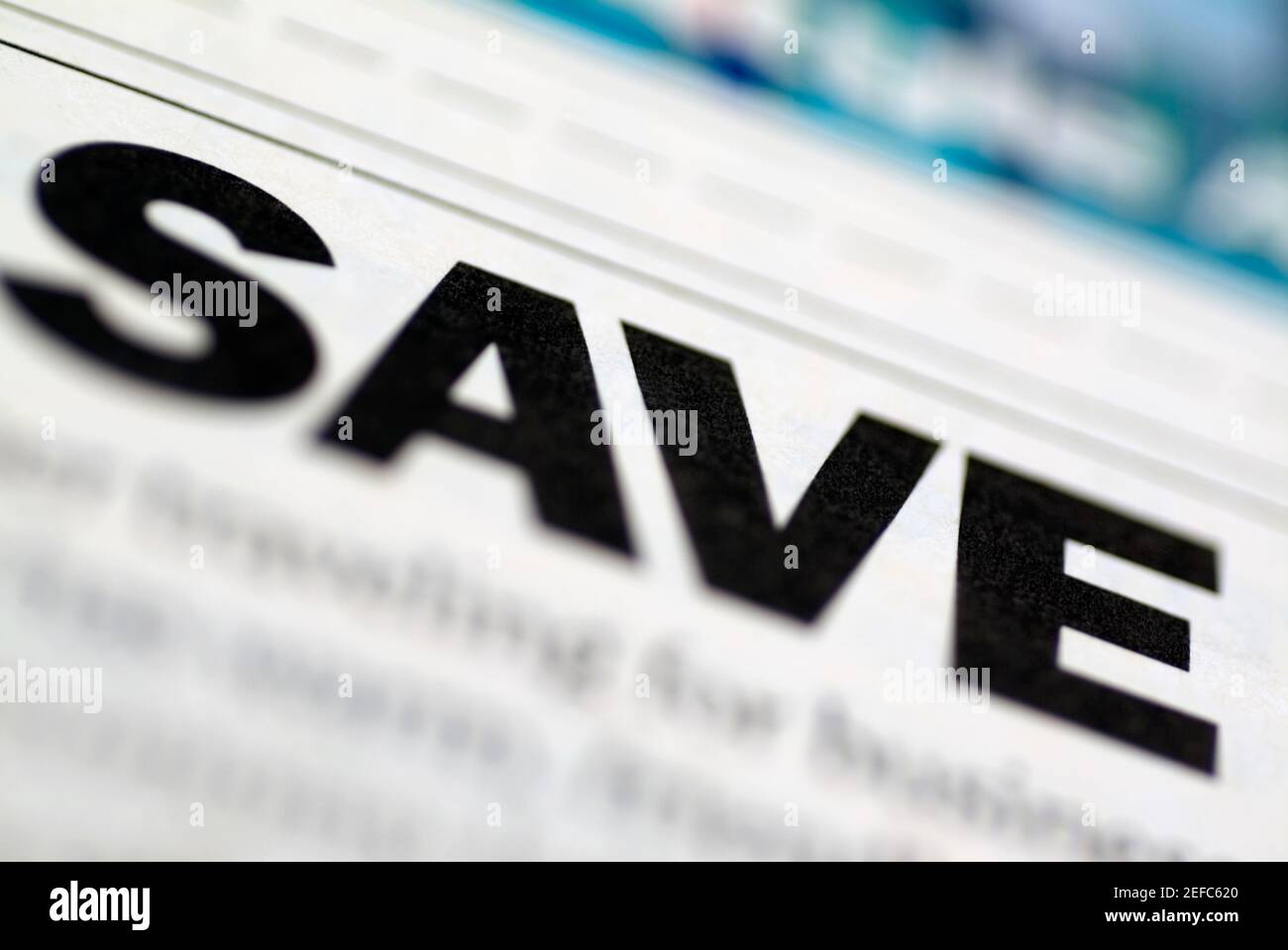 Close-up of an advertisement Stock Photo - Alamy