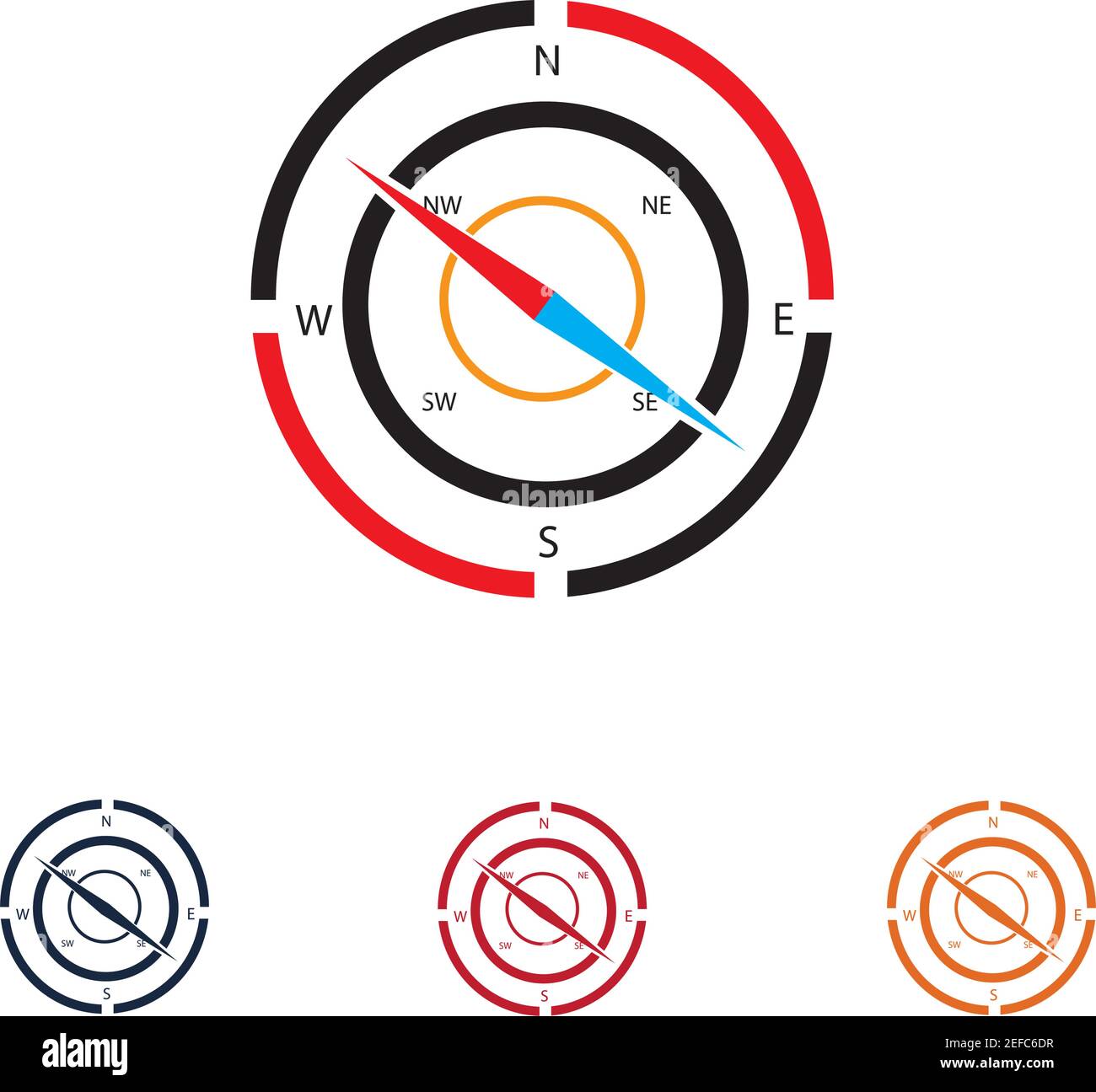 Compass Logo Template vector icon illustration design Stock Vector ...