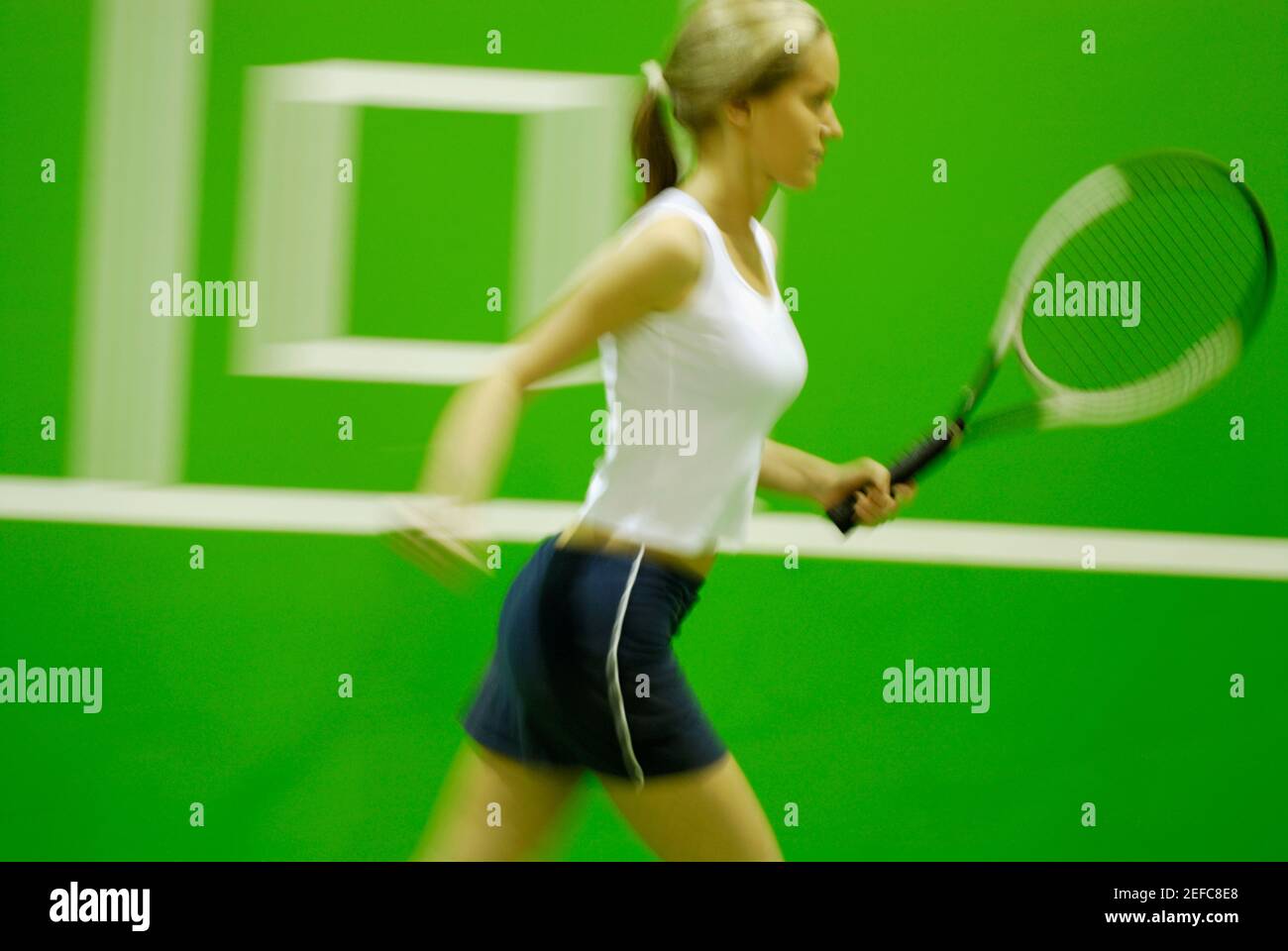 Close up female tennis player profile tennis player hi-res stock ...