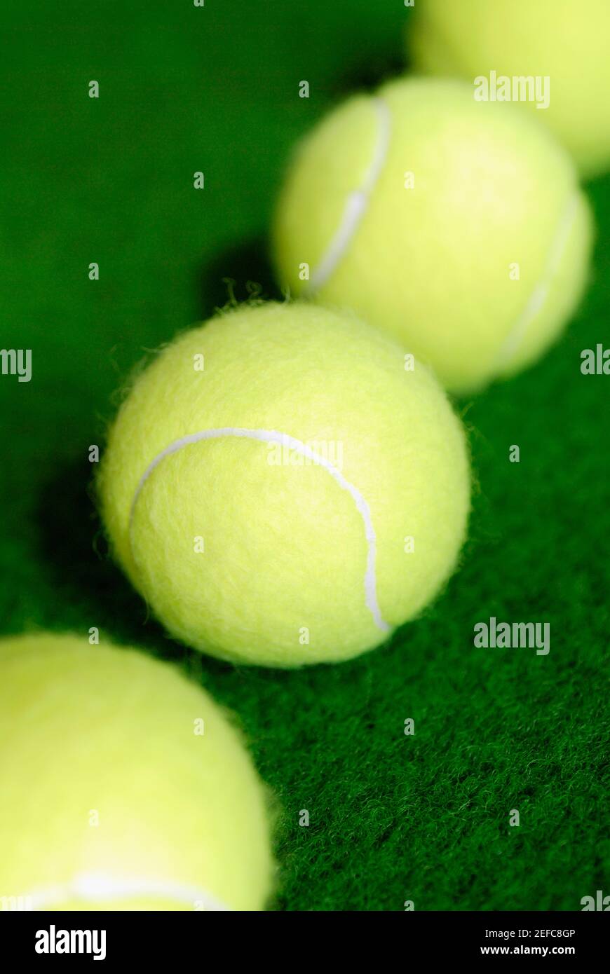 Row tennis balls hi-res stock photography and images - Alamy
