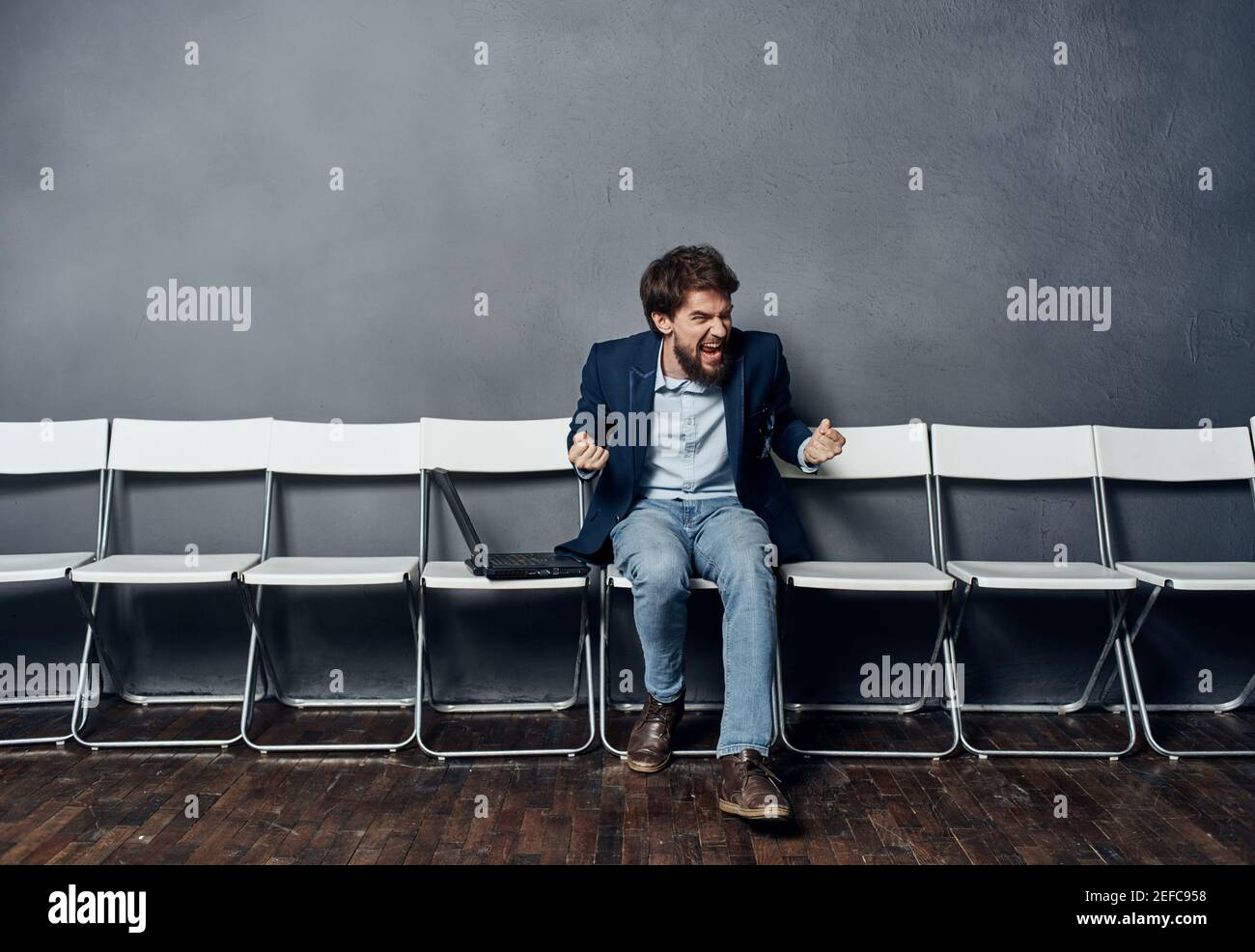 Tired waiting elegant man hi-res stock photography and images - Alamy