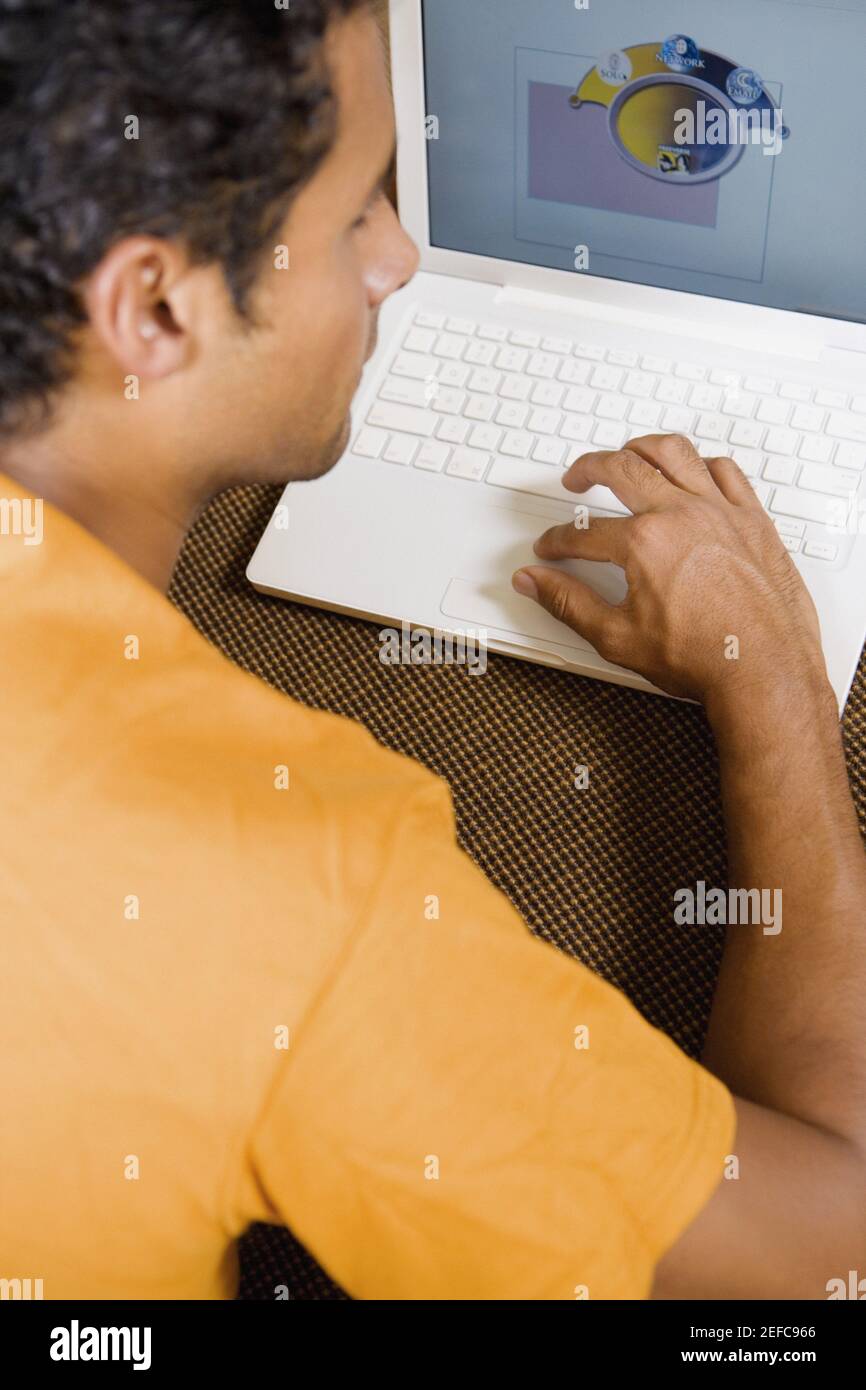 Laptop screen human head hi-res stock photography and images - Alamy