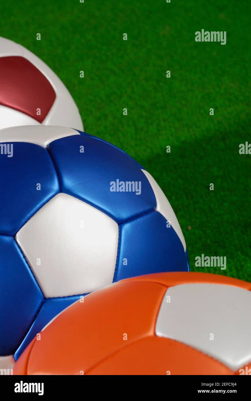 Three soccer balls hi-res stock photography and images - Alamy