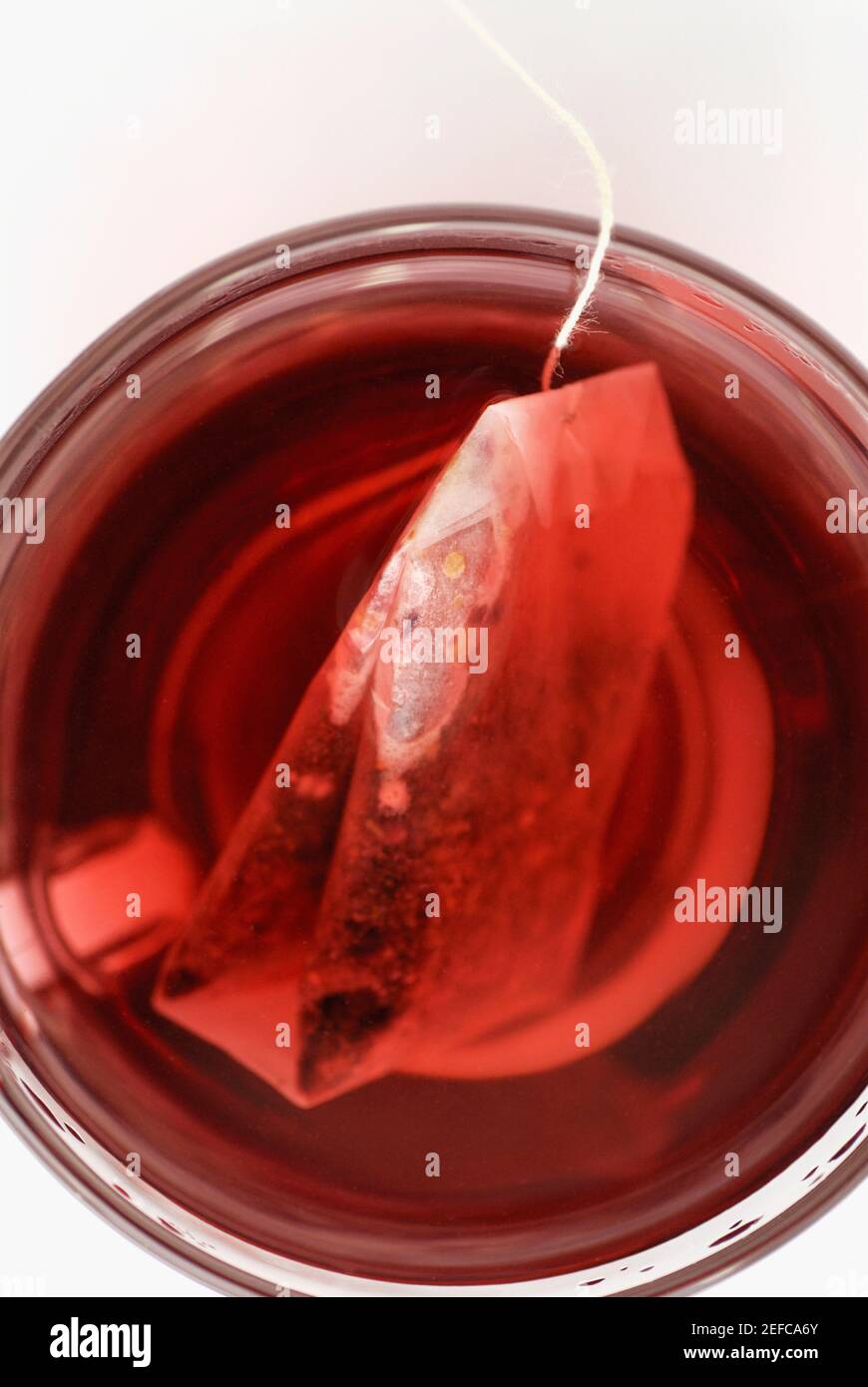 Close-up of a teabag in a tea cup Stock Photo - Alamy