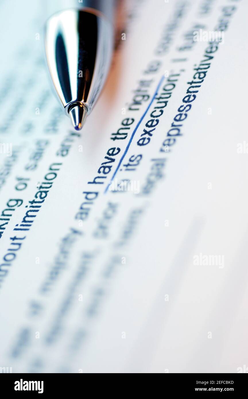 Printed document close hi-res stock photography and images - Alamy