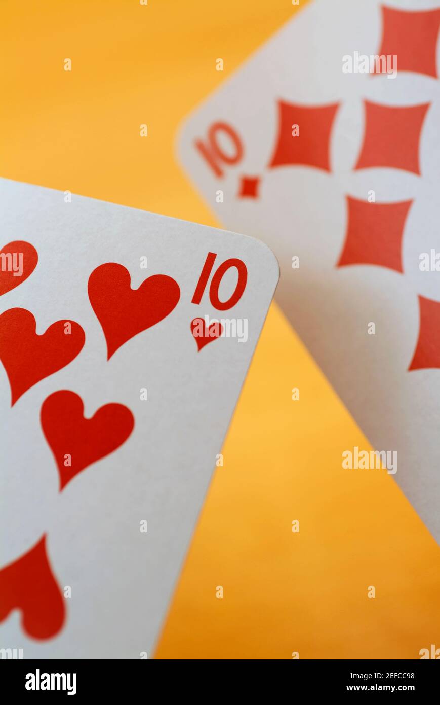 Two color cards hi-res stock photography and images - Alamy