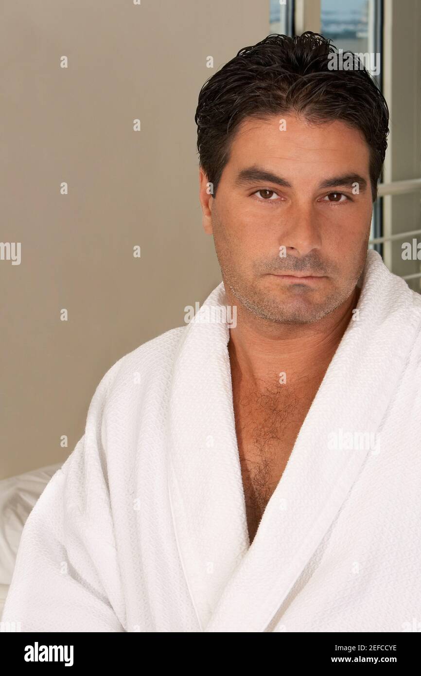 Only bathrobe hi-res stock photography and images - Alamy
