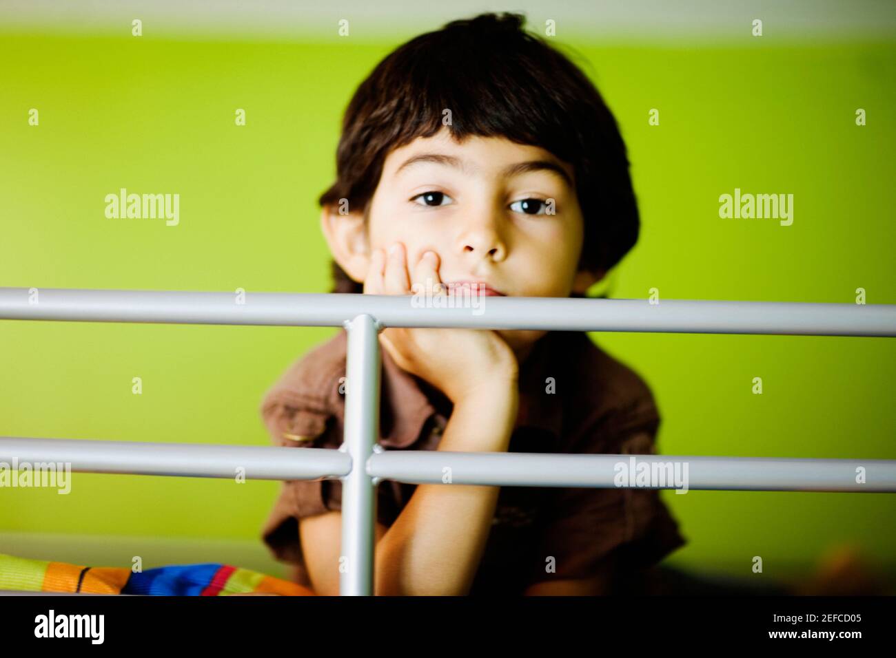 Portrait of a boy thinking Stock Photo - Alamy