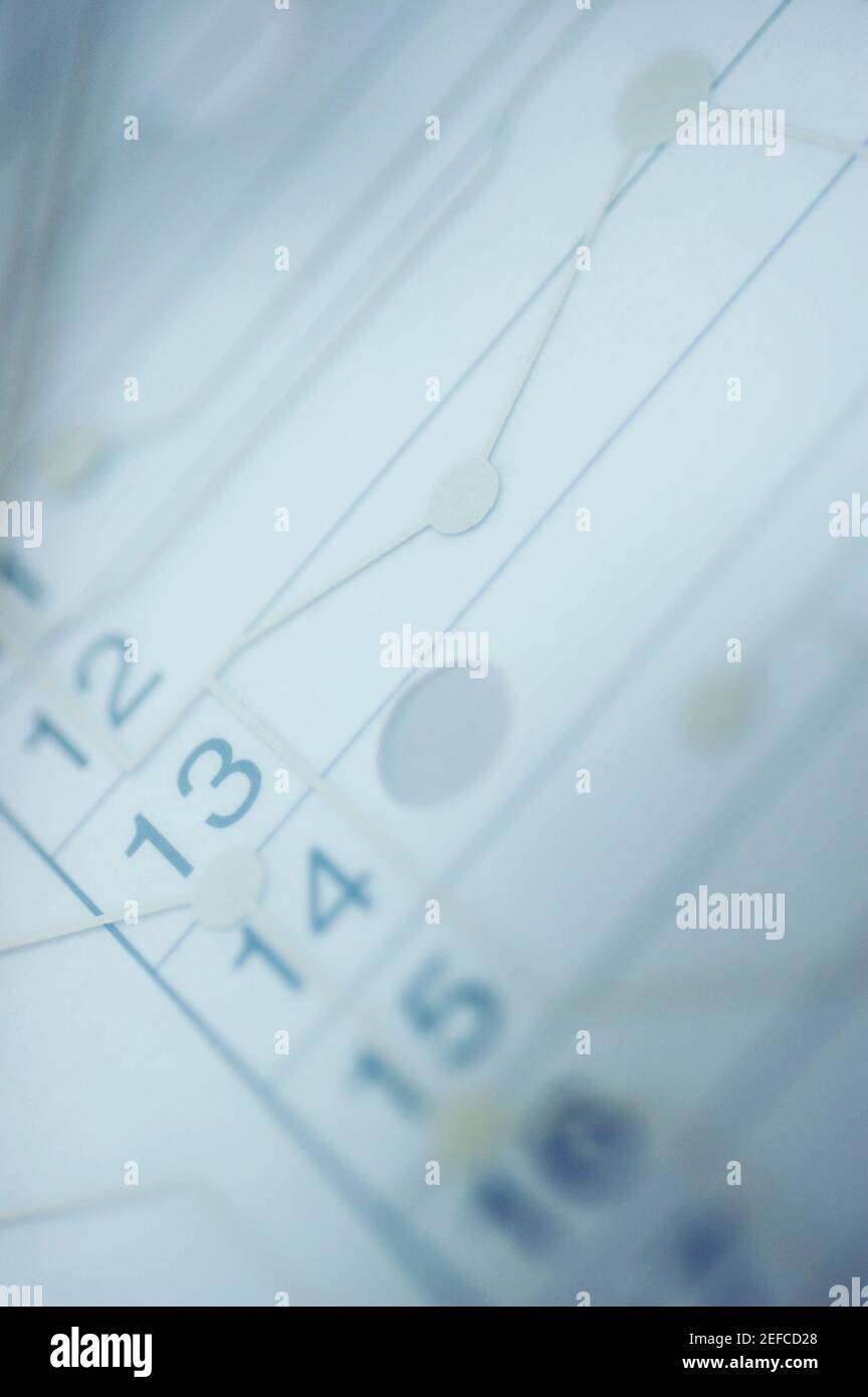 Close-up of numbers on paper Stock Photo - Alamy