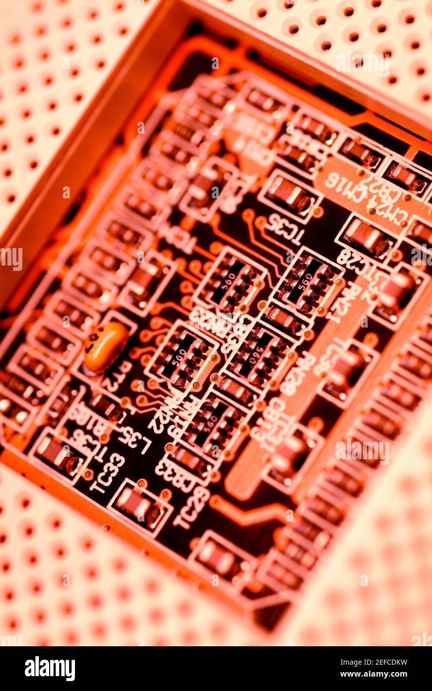 Bokeh electronic circuit close hi-res stock photography and images - Alamy
