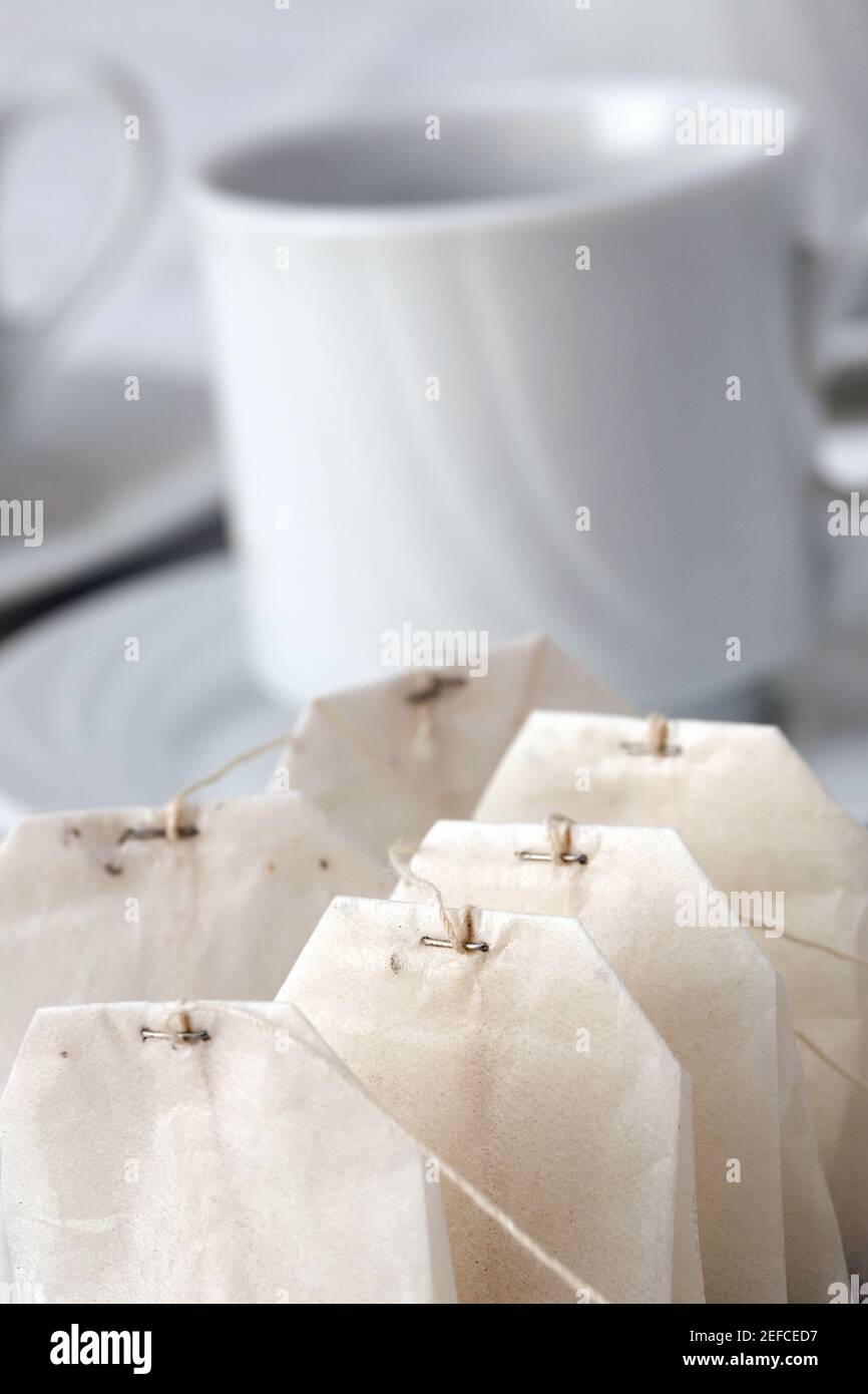 Row teabags hi-res stock photography and images - Alamy