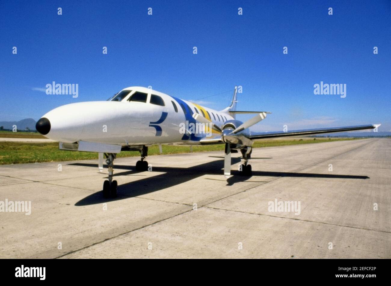 Airplane on the runway Stock Photo - Alamy