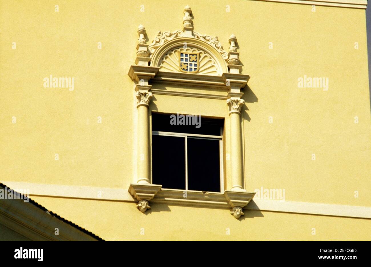 Low angle view of a window on a building Stock Photo - Alamy