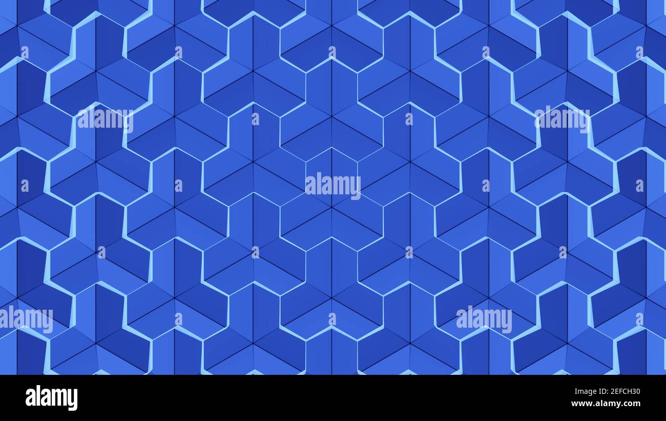 blue background with blue lines pattern. 3d rendering Stock Photo - Alamy
