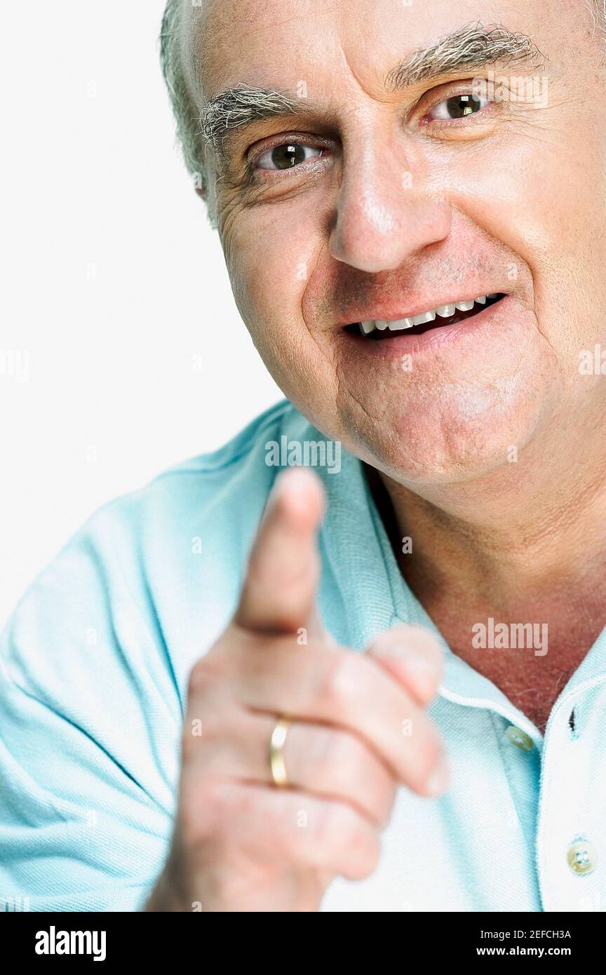 Portrait of a senior man smiling Stock Photo - Alamy