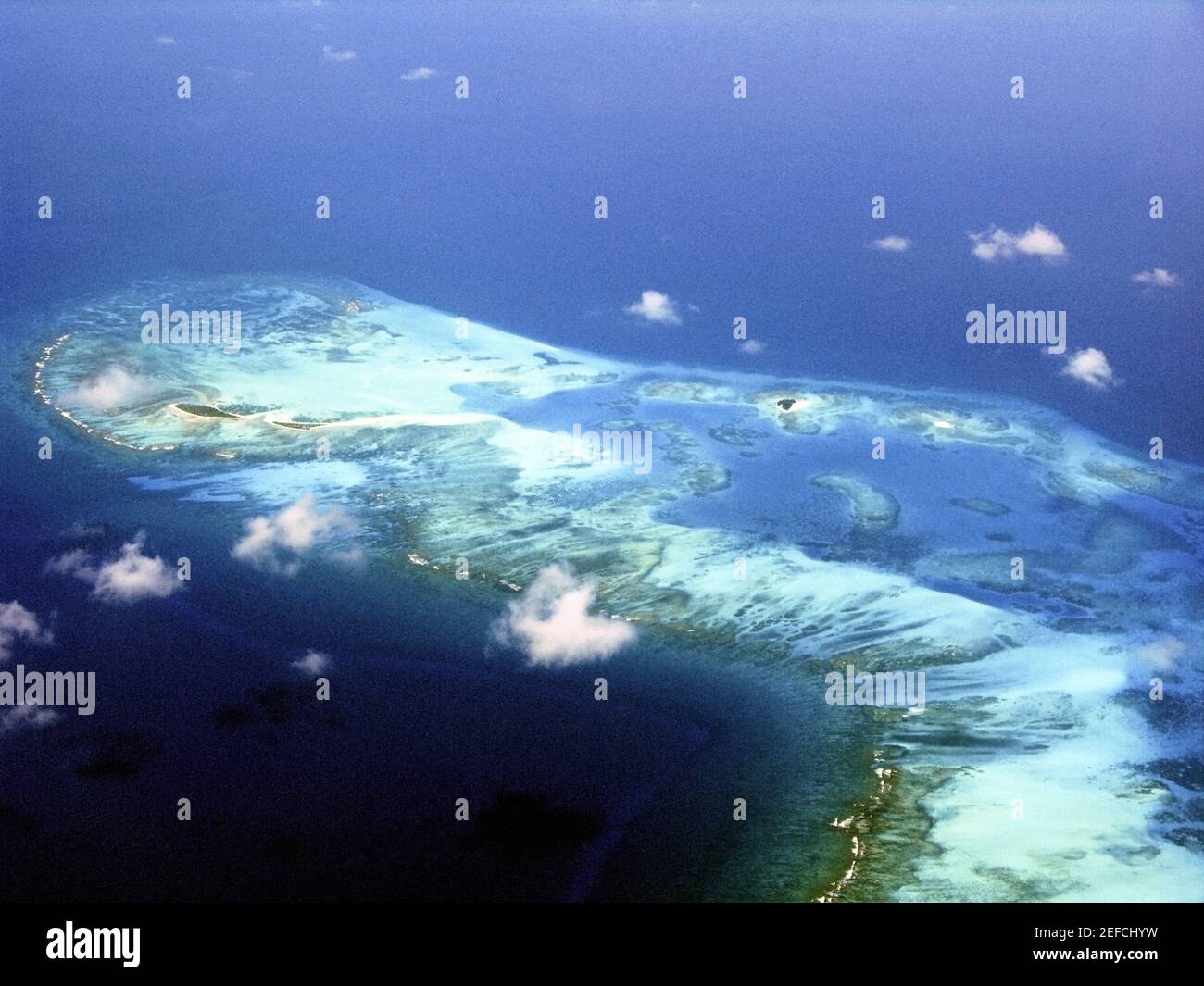 Aerial view of an island Stock Photo - Alamy