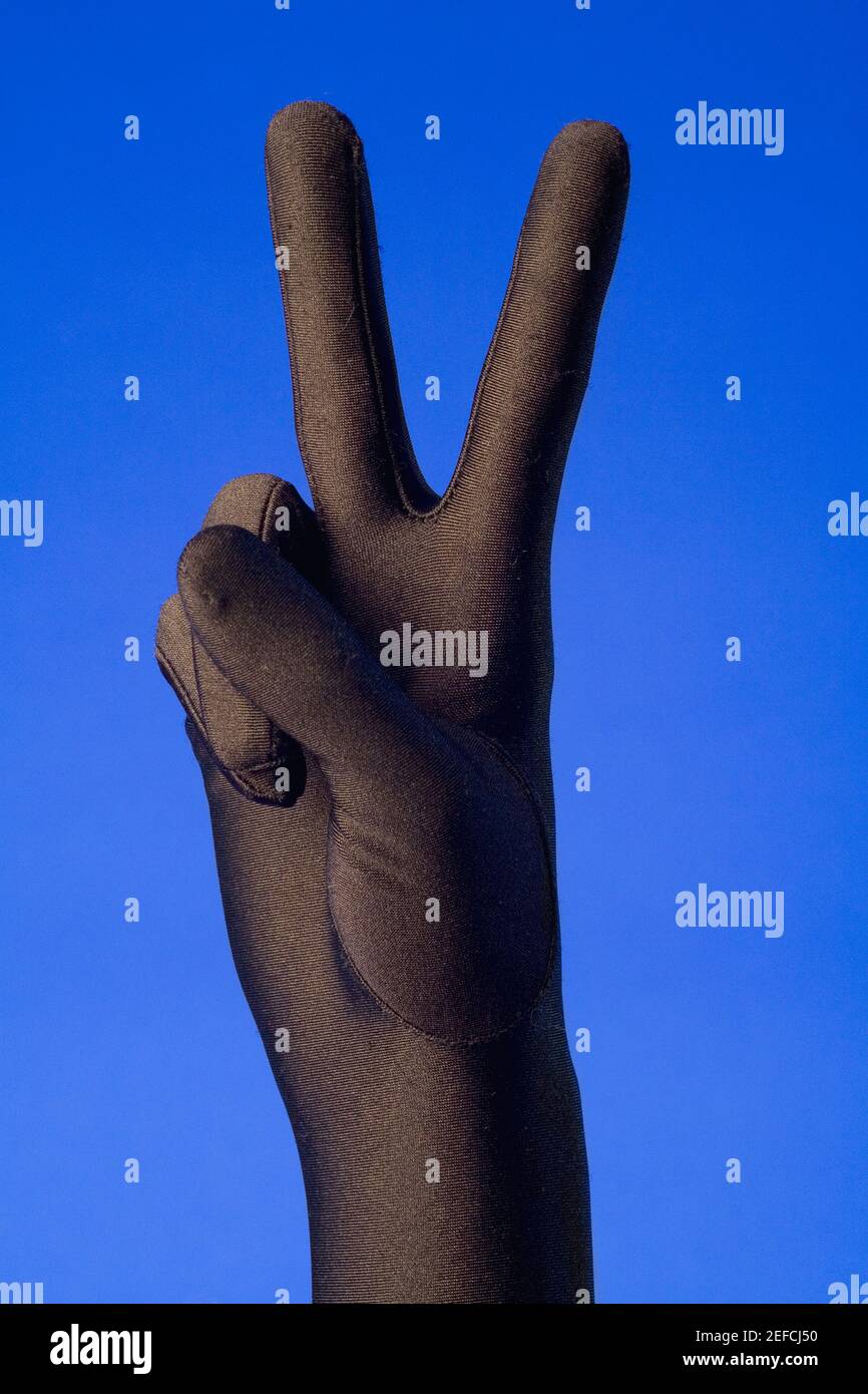 Close up peace sign hi-res stock photography and images - Alamy