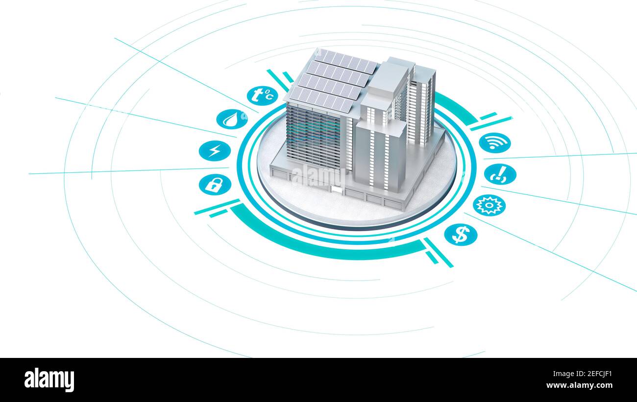 Smart home concept infographics Cut Out Stock Images & Pictures - Alamy