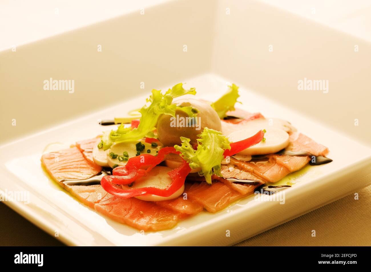 Close up dish filleted hi-res stock photography and images - Alamy