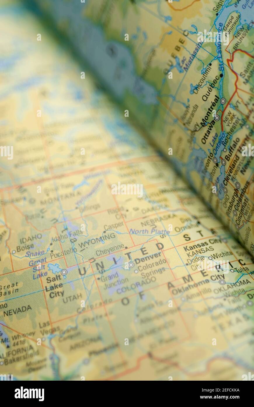 Close up of a map Stock Photo - Alamy