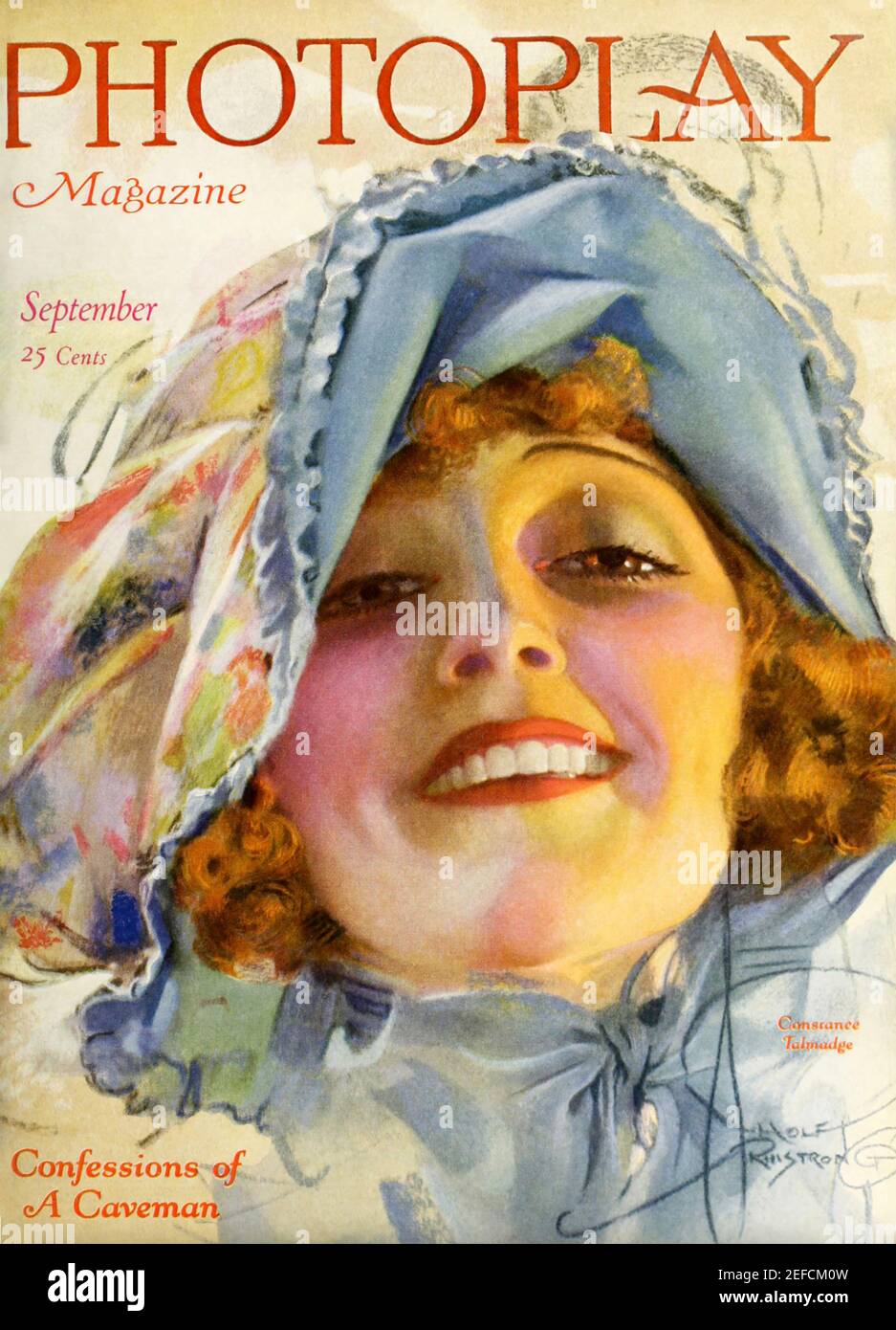 CONSTANCE TALMADGE (1898-1973) American film actress on the cover of ...