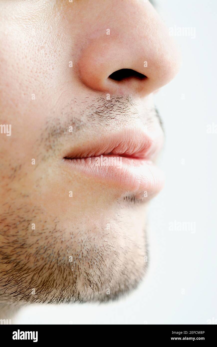 Extreme close up unrecognizable man hi-res stock photography and images ...