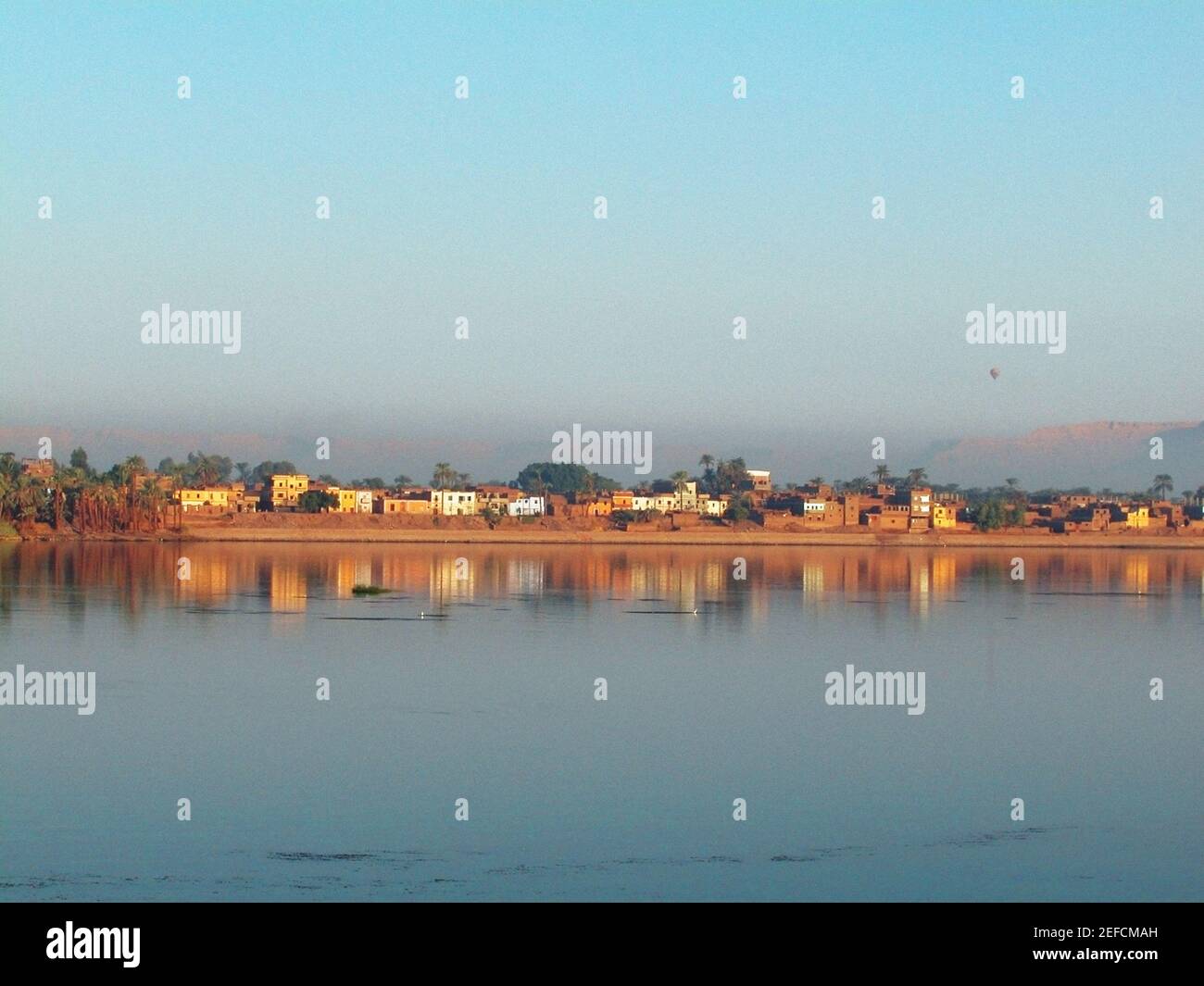 Buildings on the waterfront, Nile River, Egypt Stock Photo - Alamy
