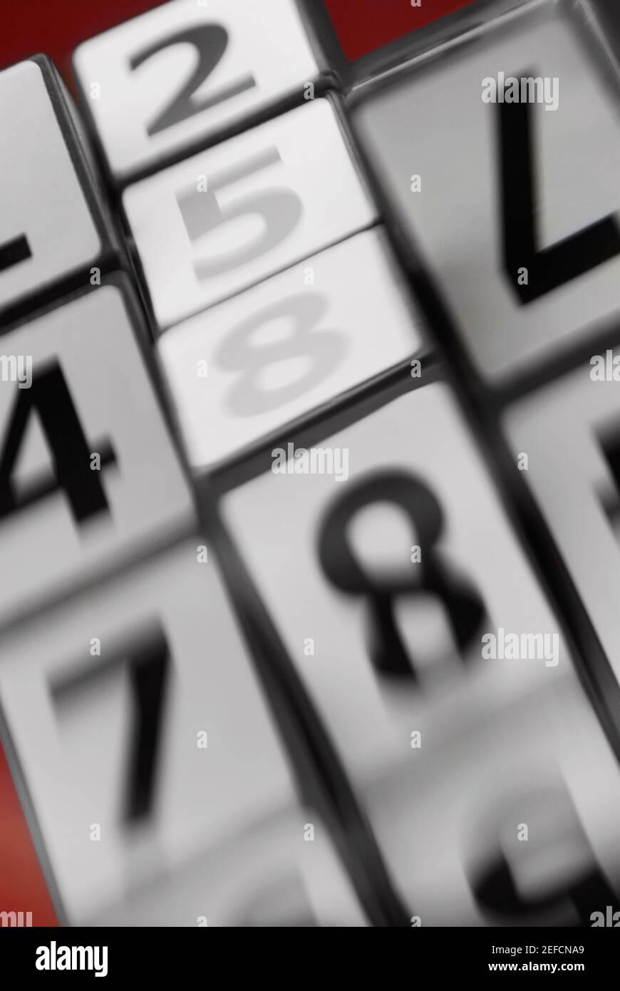 Close up of numbers in motion Stock Photo - Alamy