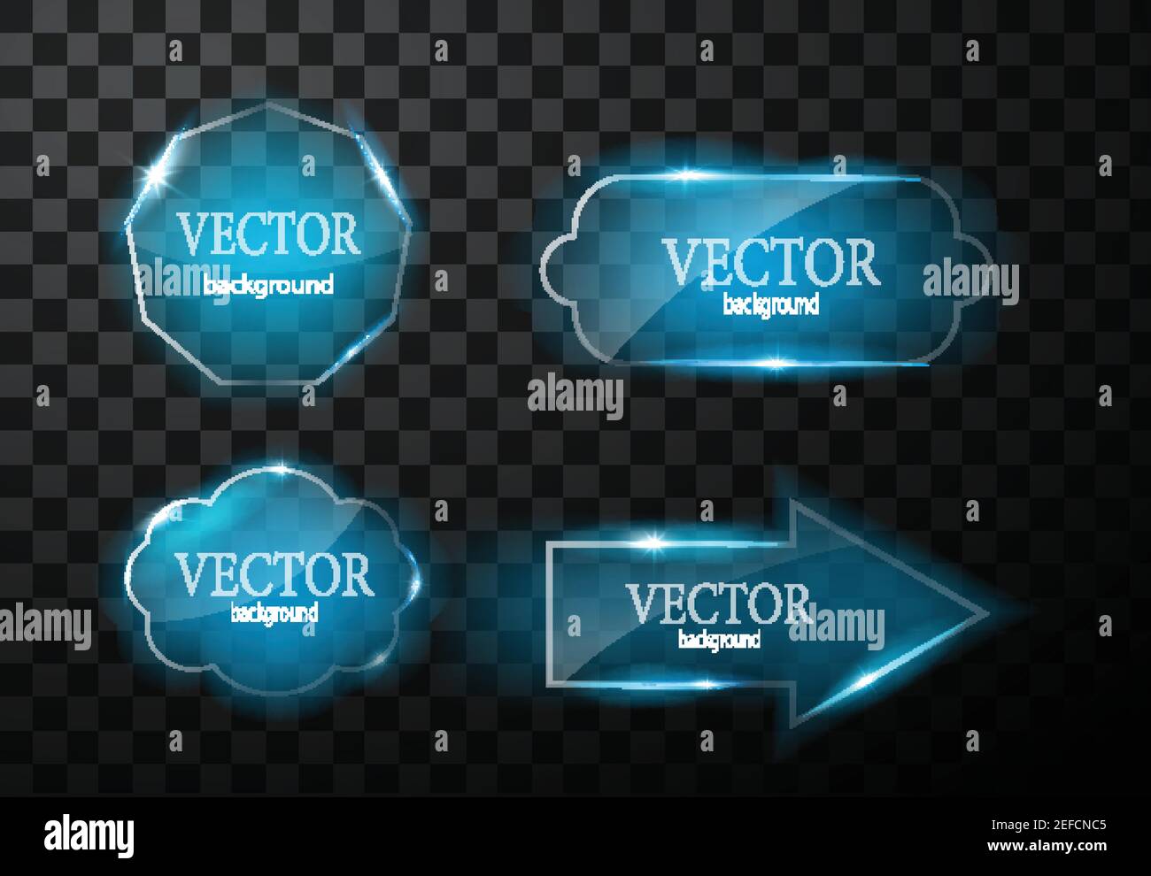 Glass vector button plane. Easy editable background Stock Vector Image ...