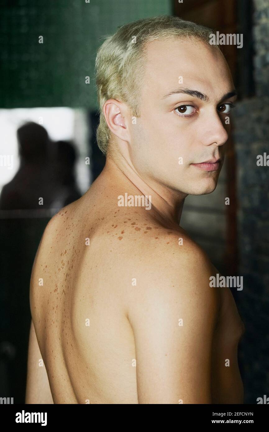 Side profile of a young man Stock Photo - Alamy