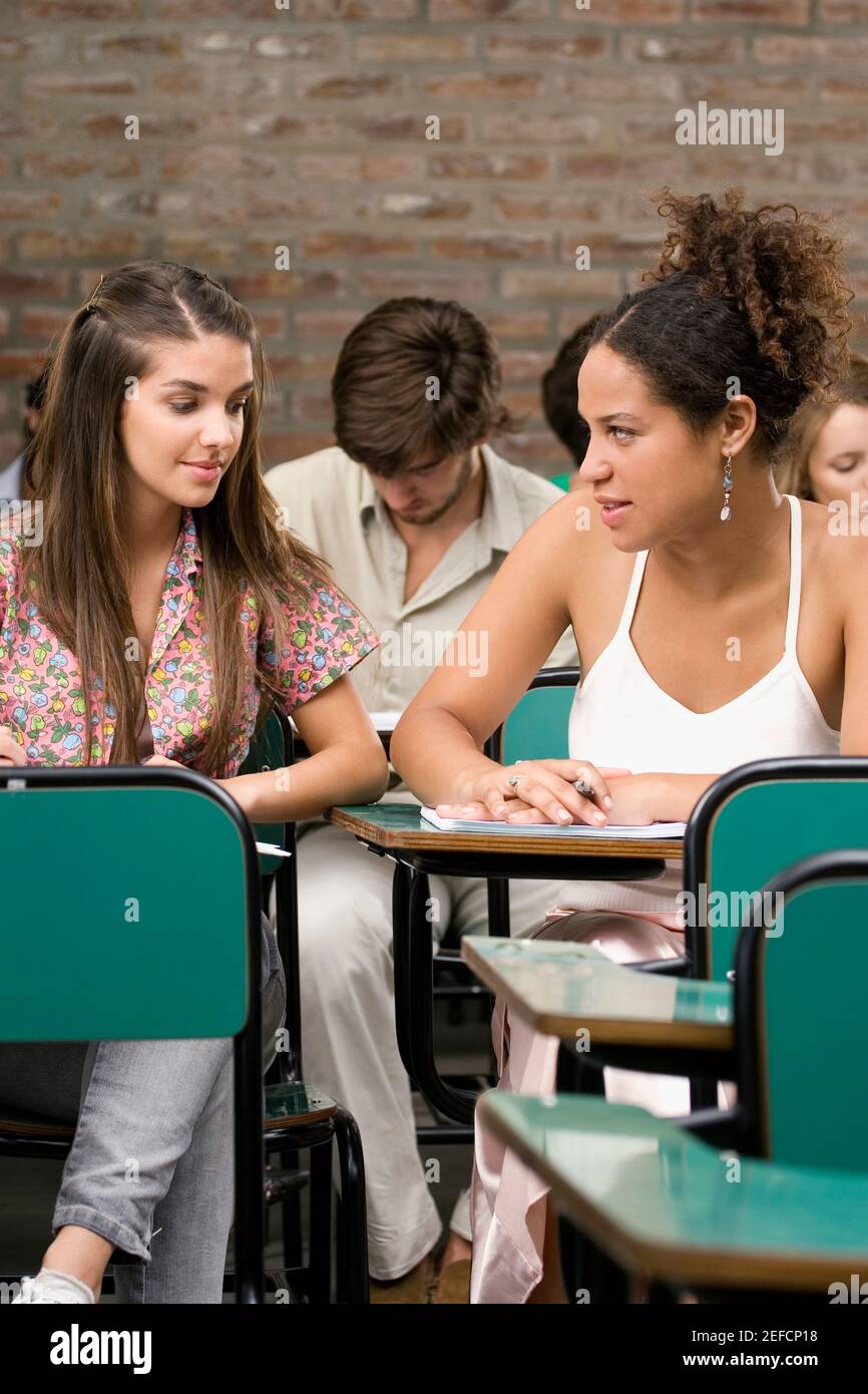 University students studying in a classroom Stock Photo - Alamy