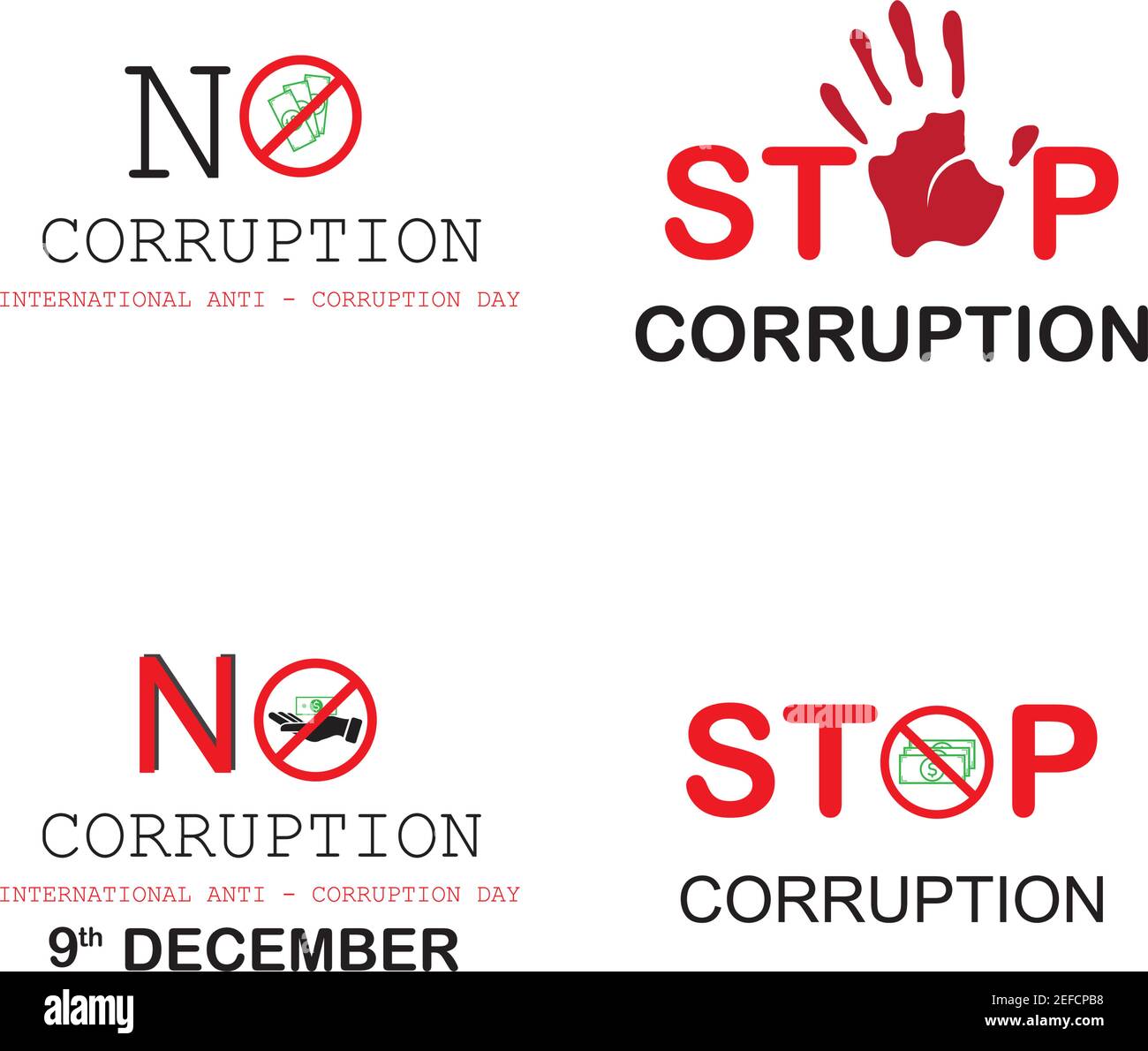 International day against corruption Cut Out Stock Images & Pictures ...