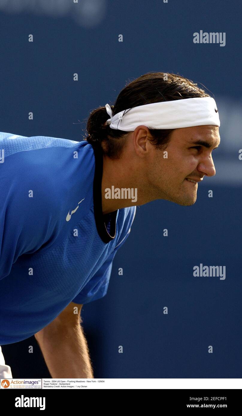 2004 roger federer us open hi-res stock photography and images - Alamy