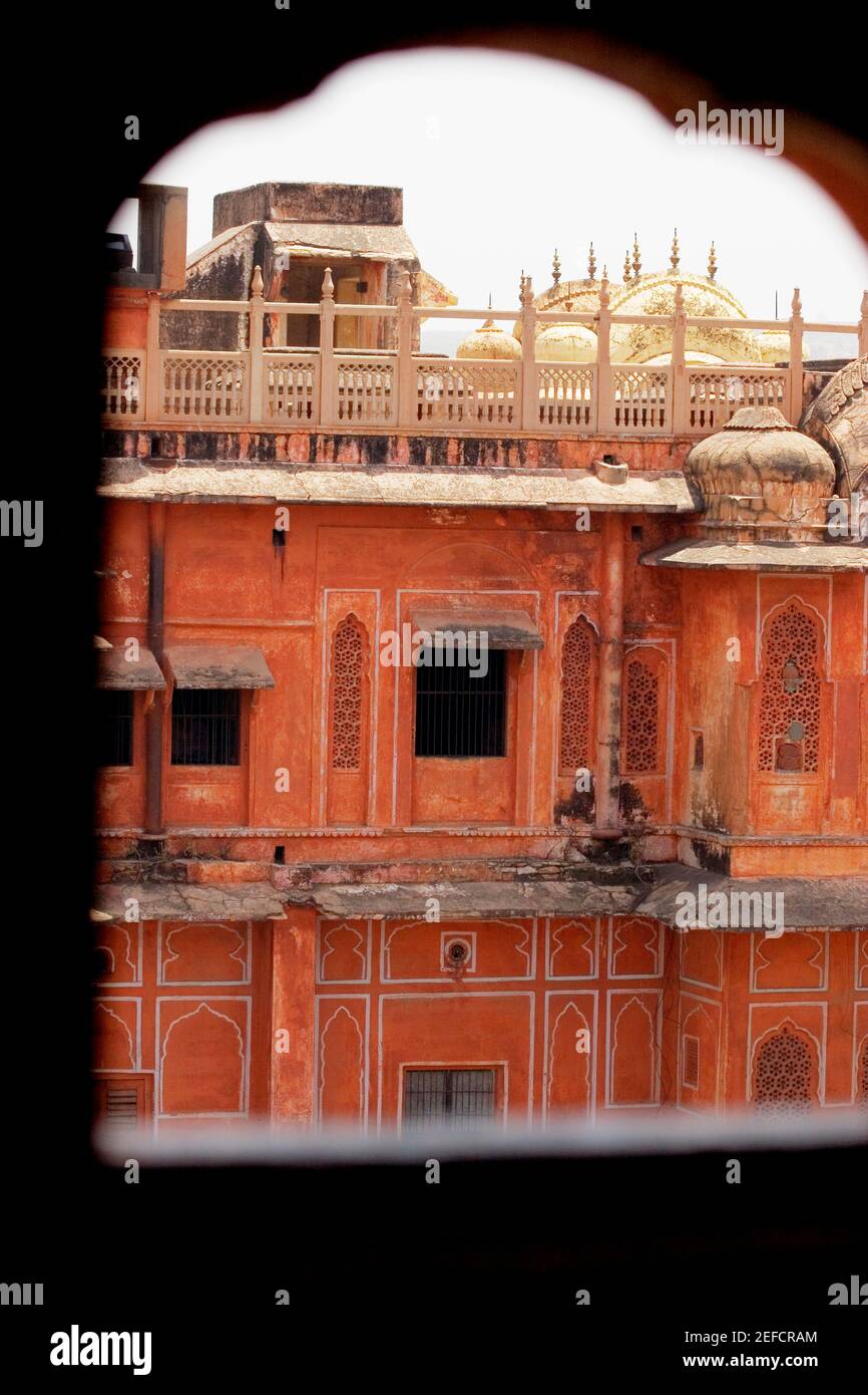 Palace seen through a window, City Palace, Jaipur, Rajasthan, India ...