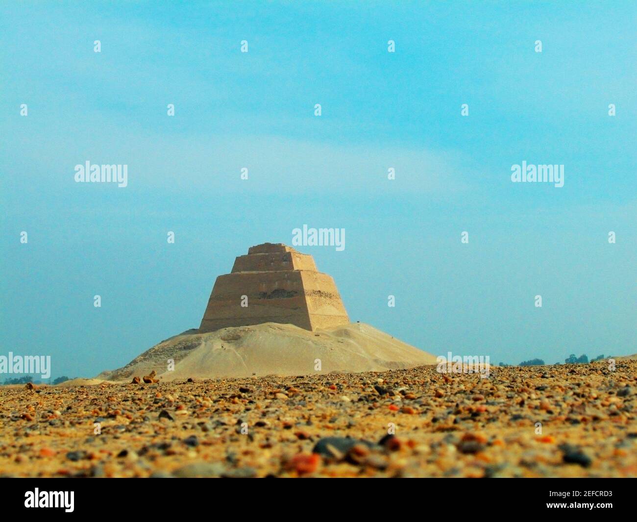 Pyramid in a desert Stock Photo - Alamy