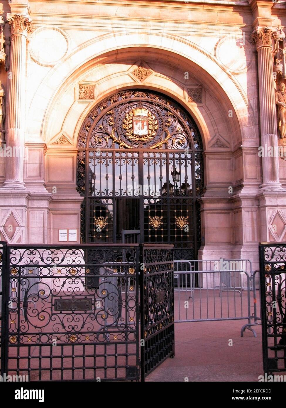 Gate at the entrance of a building, Paris, France Stock Photo - Alamy