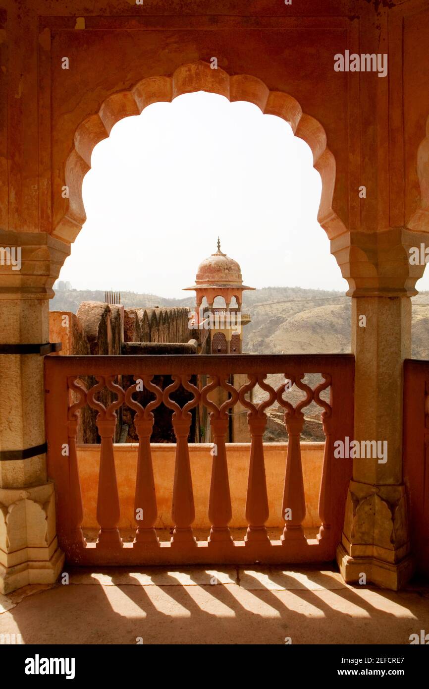 Dome of a fort viewed from a balcony, Jaigarh Fort, Jaipur, Rajasthan ...