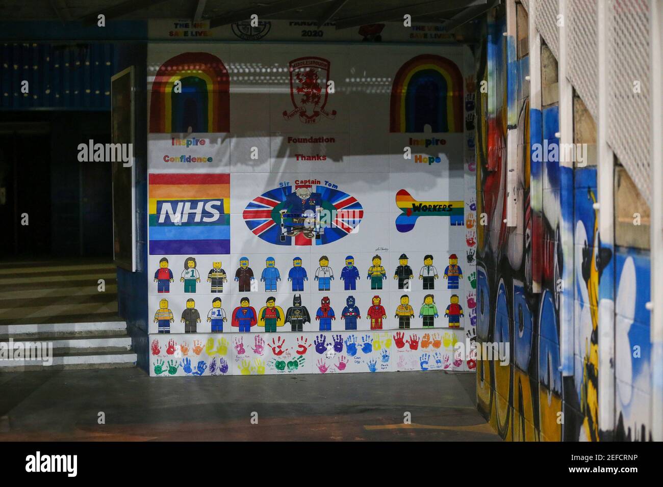 Nhs mural hi-res stock photography and images - Alamy