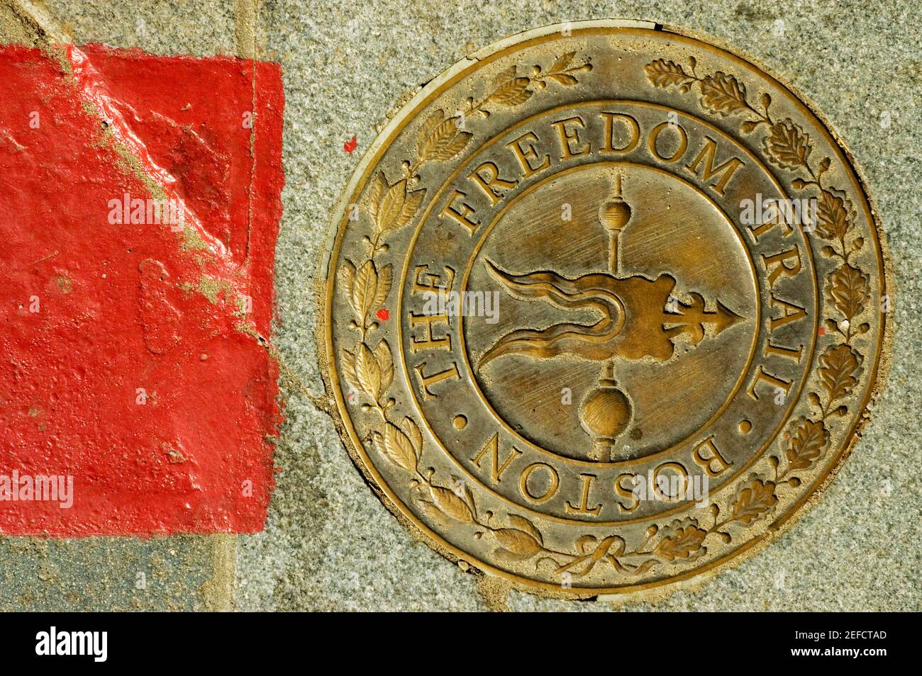 The freedom trail marker hi-res stock photography and images - Alamy