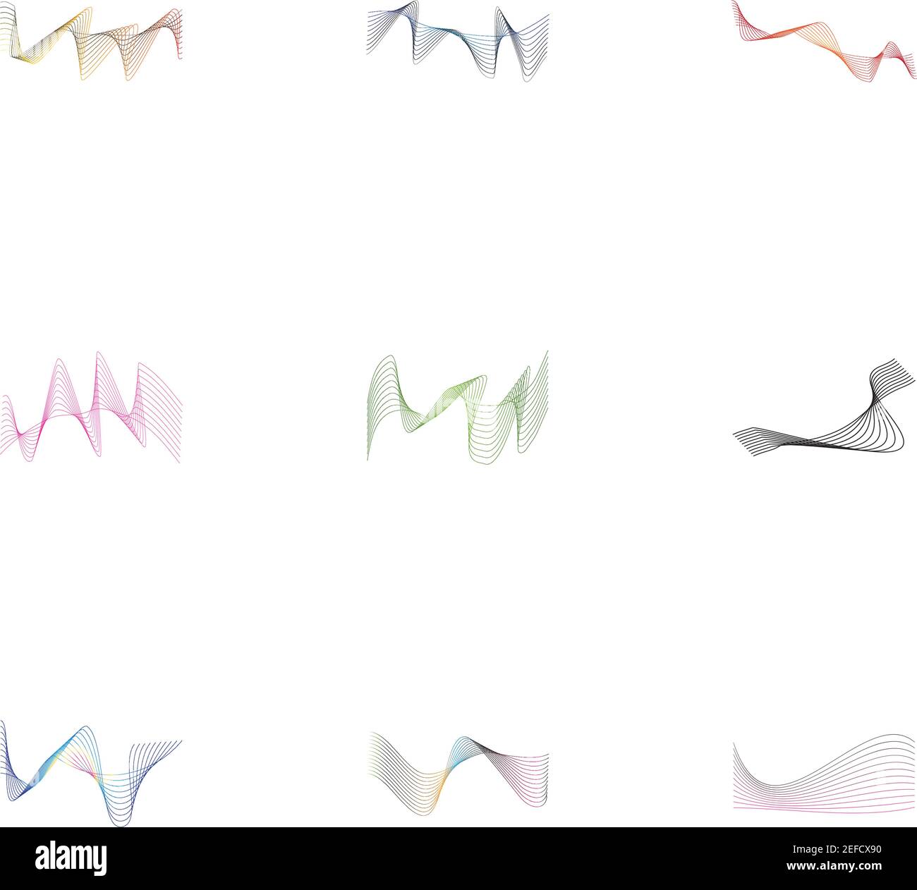 Colorful wave line illustration Stock Vector Image & Art - Alamy