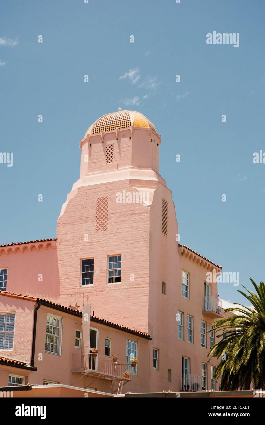 Side profile of a stucco house Stock Photo - Alamy