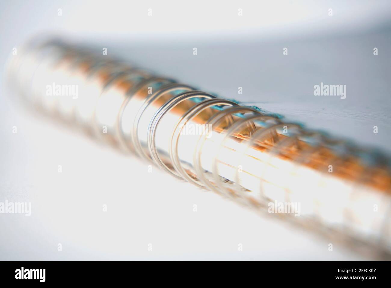Close up of a spiral notebook Stock Photo - Alamy