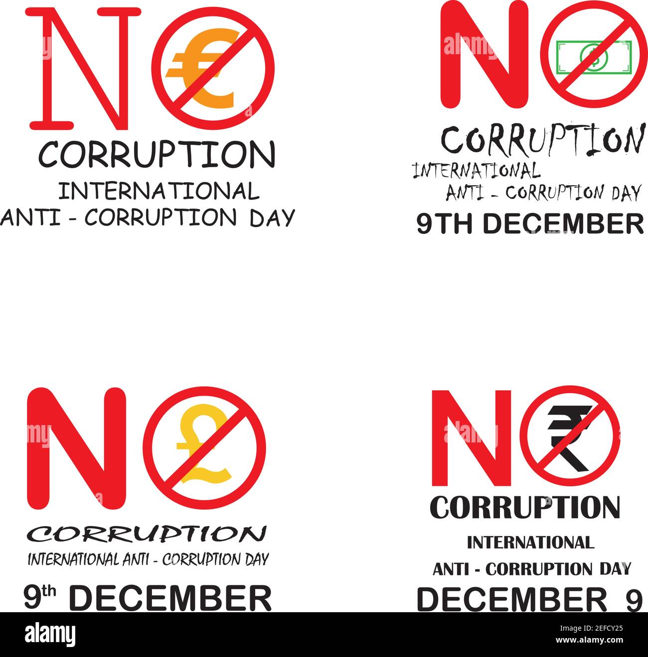 International day against corruption Cut Out Stock Images & Pictures ...