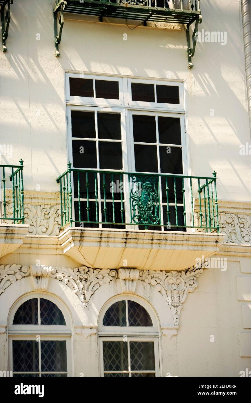 Low angle view of an ornate balcony on a building, El Mirador ...