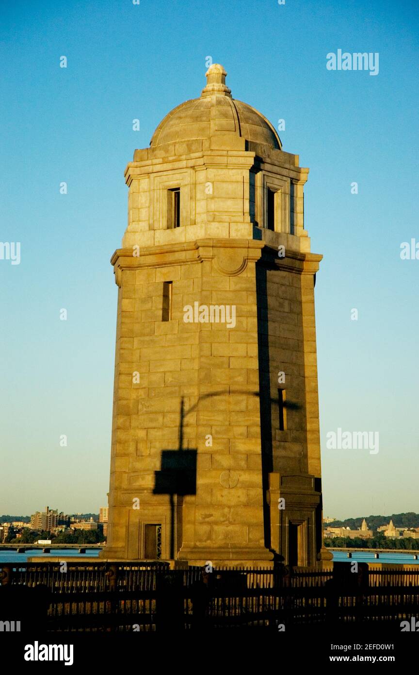Building along a bridge, Longfellow Bridge, Boston, Massachusetts, USA ...