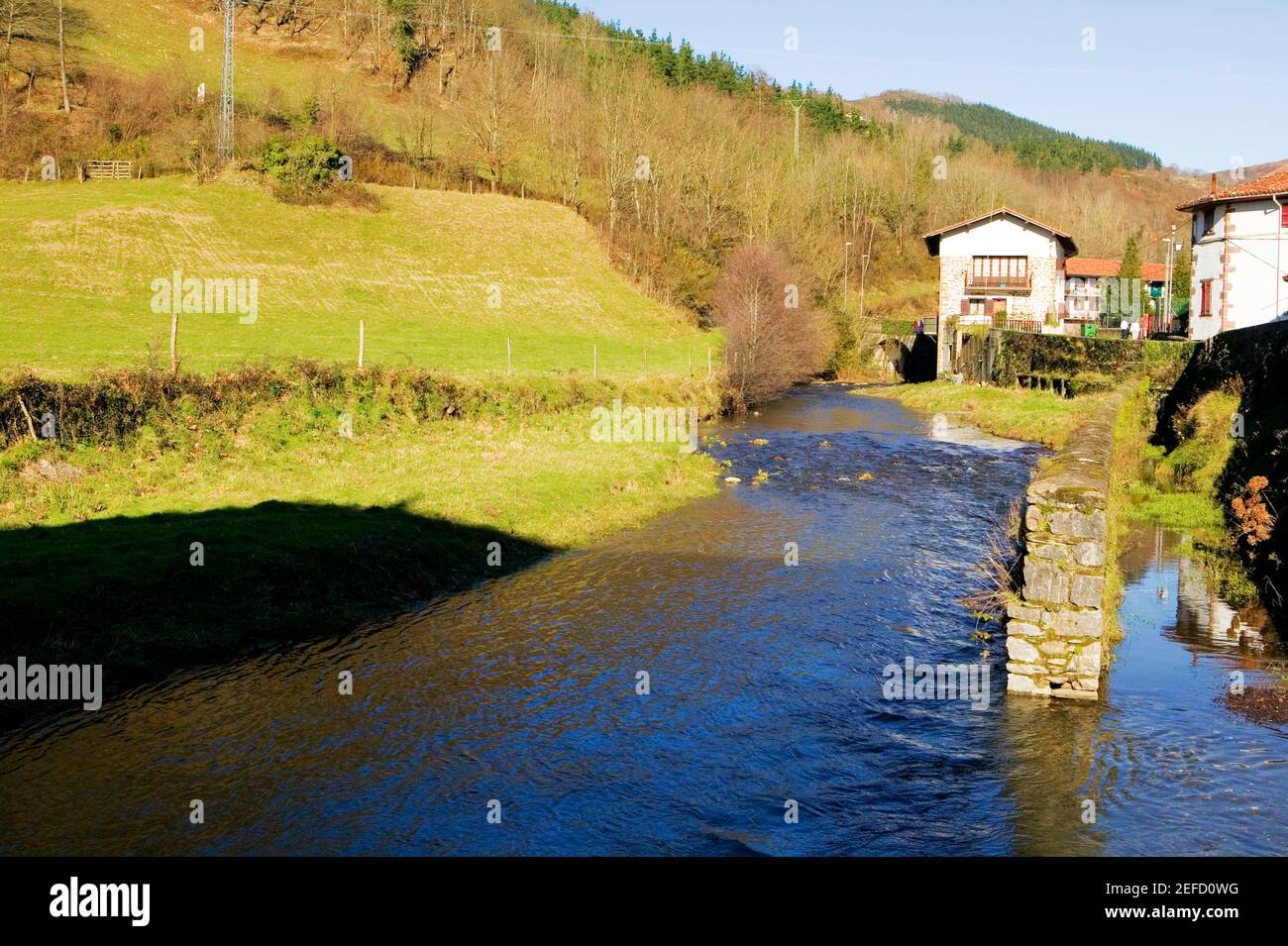High angle view of a canal, Spain Stock Photo - Alamy