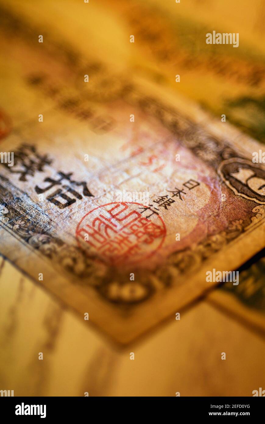 Close up of ten yen note Stock Photo - Alamy
