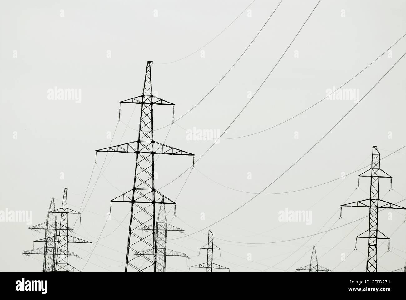 Pylons from below hi-res stock photography and images - Alamy