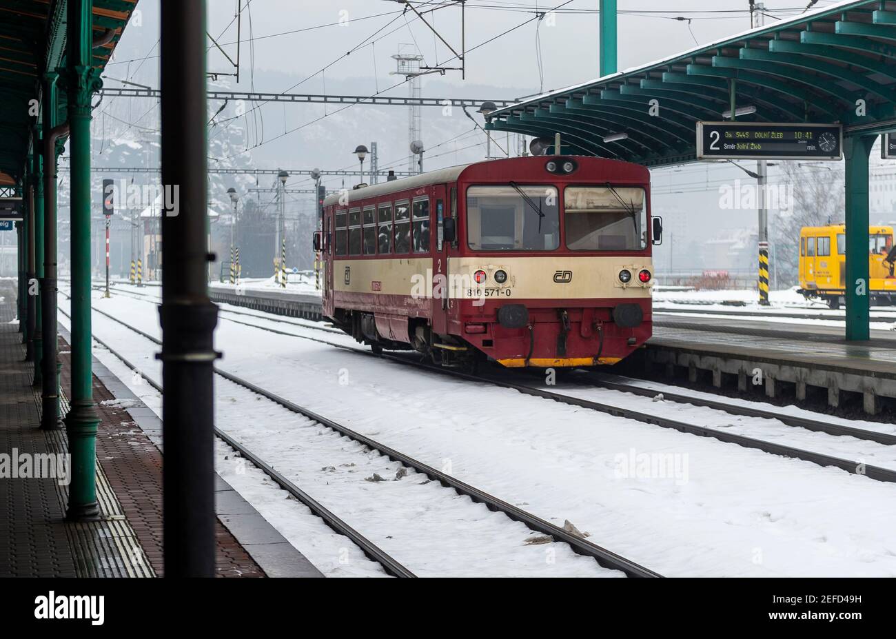 Decin, Czech Republic. 17th Feb, 2021. Czech national railway carrier ...
