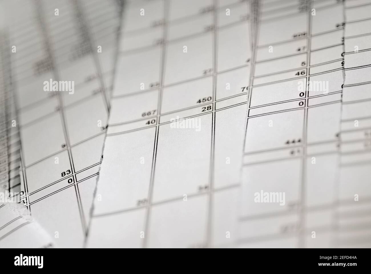 Financial sheets hi-res stock photography and images - Alamy